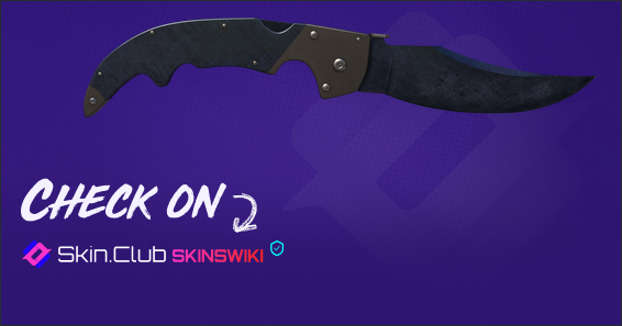 Falchion Knife | Blue Steel (Well-Worn)