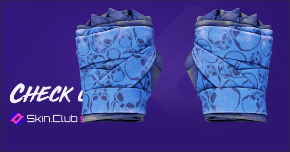 Hand Wraps | Cobalt Skulls (Battle-Scarred)