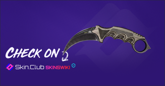 Karambit | Black Laminate (Factory New) - Skins Wiki
