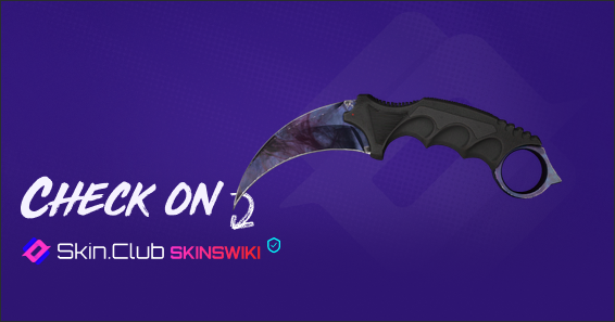 Karambit | Doppler Black Pearl (Minimal Wear)