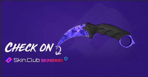 Karambit | Doppler Sapphire (Minimal Wear) - Skins Wiki