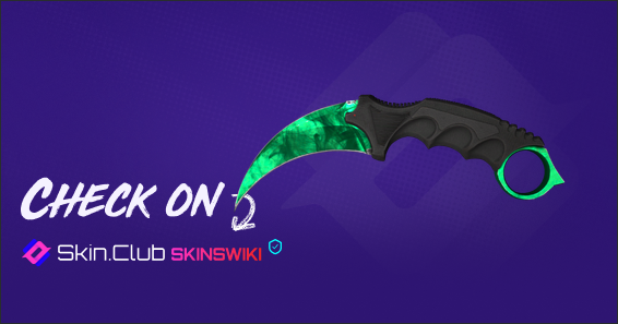 Karambit | Gamma Doppler Emerald (Minimal Wear)