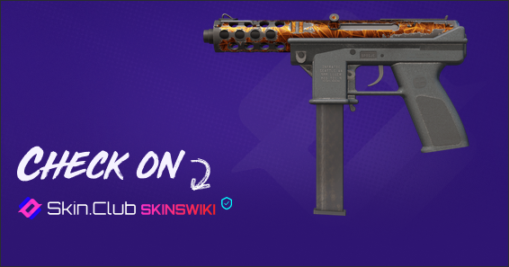Souvenir Tec-9 | Red Quartz (Well-Worn)