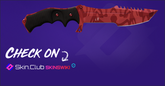 StatTrak™ Huntsman Knife | Slaughter (Factory New)