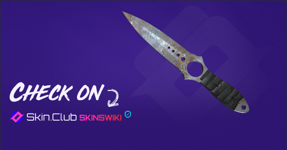 StatTrak™ Skeleton Knife | Rust Coat (Well-Worn)