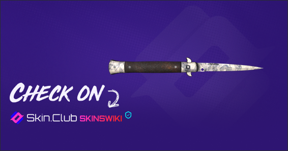 StatTrak™ Stiletto Knife | Stained (Well-Worn)