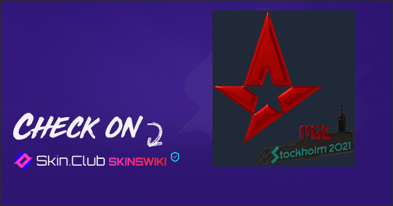 Sticker | Astralis （闪亮） | 2021年斯德哥尔摩锦标赛