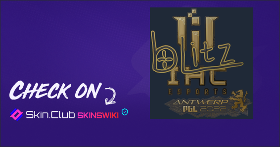 Sticker | bLitz (Gold) | Antwerp 2022