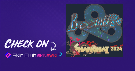 Sticker | Boombl4 (Glitter) | Shanghai 2024