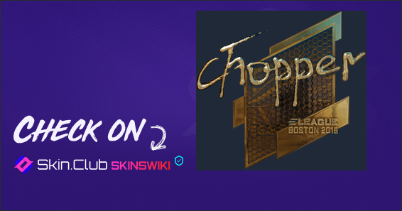 Sticker | chopper (Gold) | Boston 2018