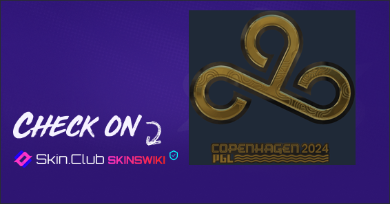 Sticker | Cloud9 (Gold) | Copenhagen 2024