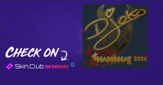 Sticker | Djoko (Gold) | Shanghai 2024