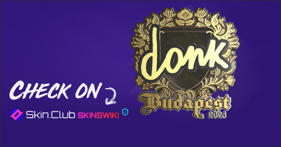 Sticker | donk (Gold) | Budapest 2025