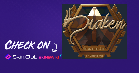 Sticker | draken (Gold) | London 2018