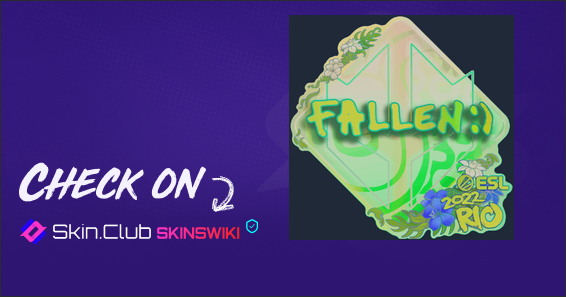 Sticker | FalleN (Holo) | Rio 2022