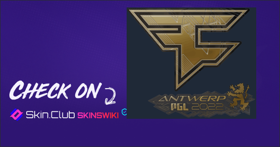 Sticker | FaZe Clan (Gold) | Antwerp 2022