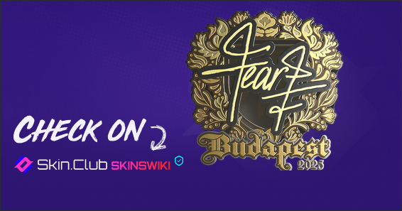 Sticker | fEAR (Gold) | Budapest 2025