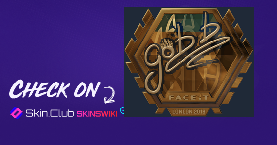Sticker | gob b (Gold) | London 2018