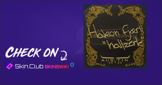 Sticker | hallzerk（金色）| 2025年奥斯汀锦标赛