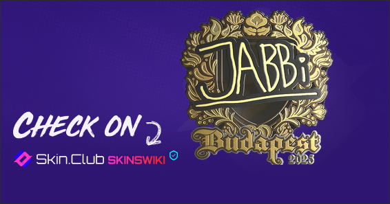 Sticker | jabbi (Gold) | Budapest 2025