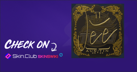 Sticker | Jee (Gold) | Austin 2025