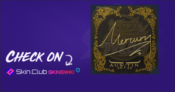 Sticker | Mercury (Gold) | Austin 2025