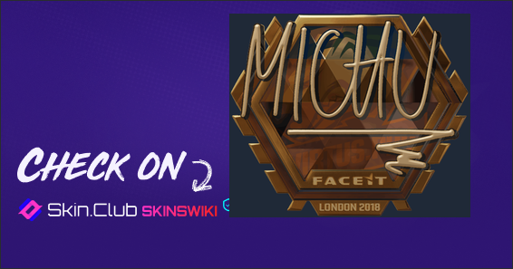 Sticker | MICHU (dorada) | Londres 2018