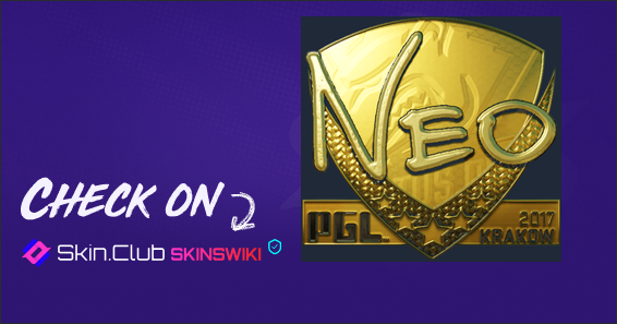 Sticker | NEO (Gold) | Krakow 2017