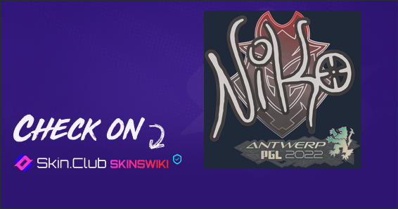 Sticker | NiKo | 안트베르펜 2022