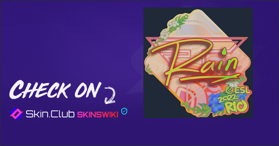 Sticker | rain (Holo) | Rio 2022