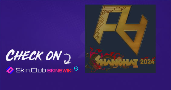Sticker | Rare Atom (Gold) | Shanghai 2024