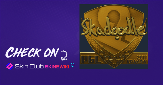 Sticker | Skadoodle (Gold) | Krakow 2017