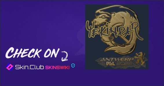 Sticker | YEKINDAR (Gold) | Antwerp 2022