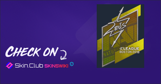 Sticker | Zeus | Boston 2018