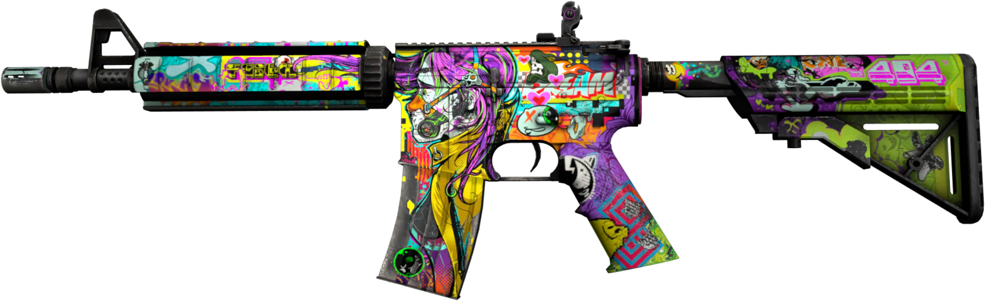 M4A4 | In Living Color (Well-Worn)