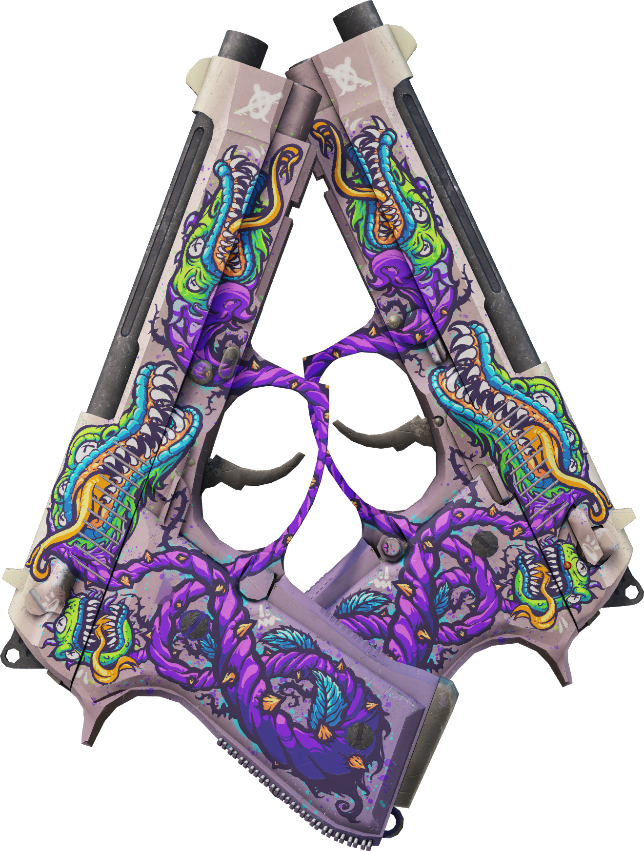 Dual Berettas | Flora Carnivora (Factory New) - Skins Wiki