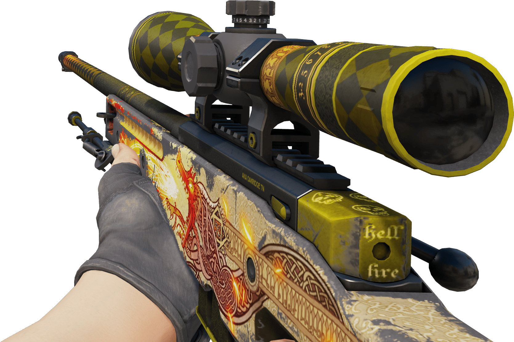 Souvenir AWP | Dragon Lore (Well-Worn)