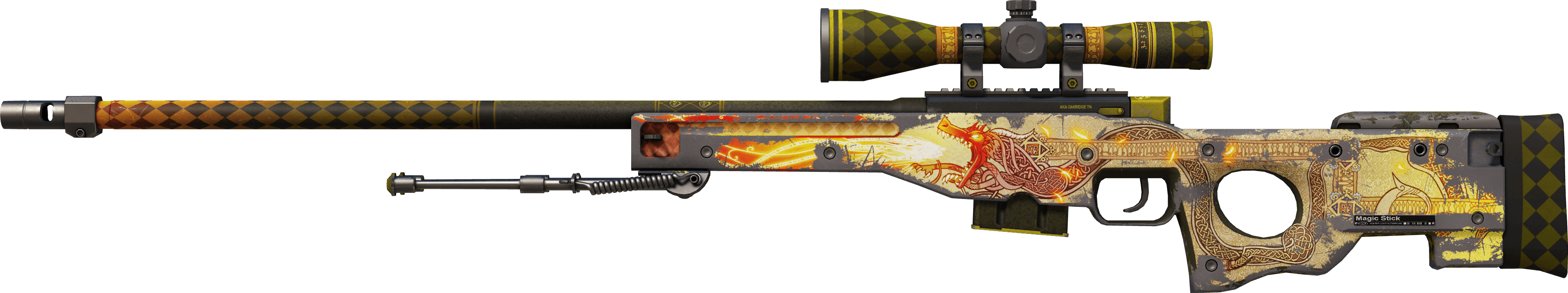 Souvenir AWP | Dragon Lore (Well-Worn)