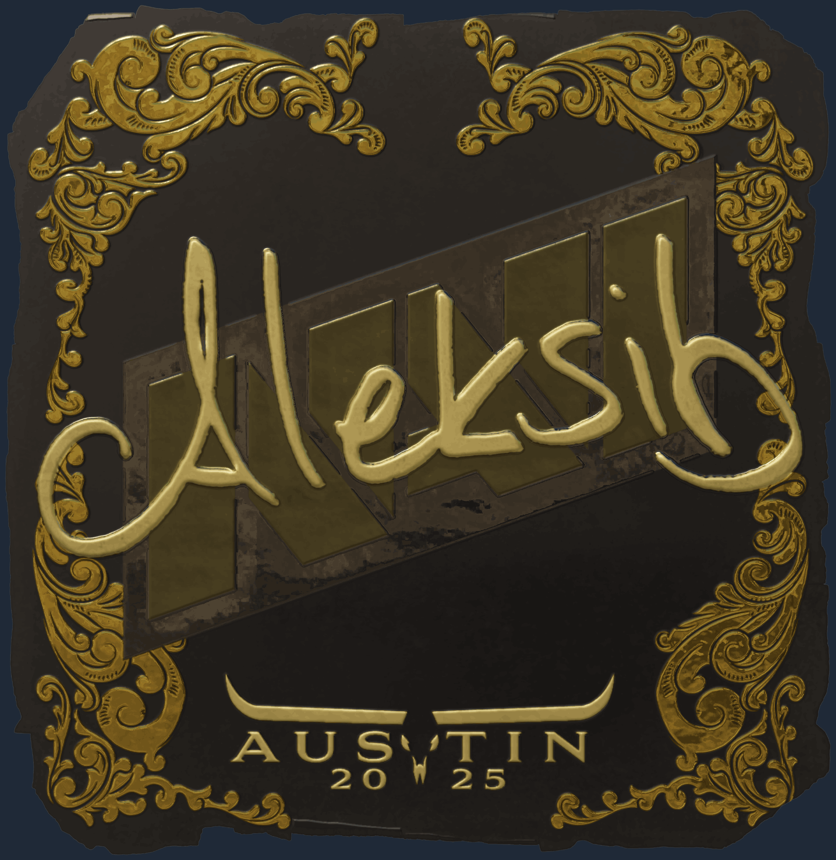 Sticker | Aleksib（金色）| 2025年奥斯汀锦标赛