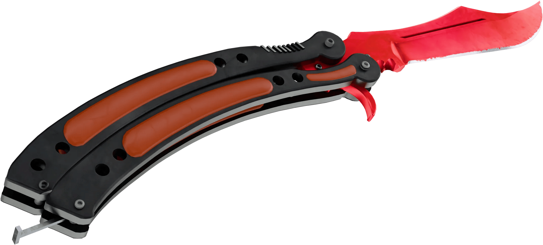 Cuchillo Mariposa | Doppler Ruby (Recién fabricado)